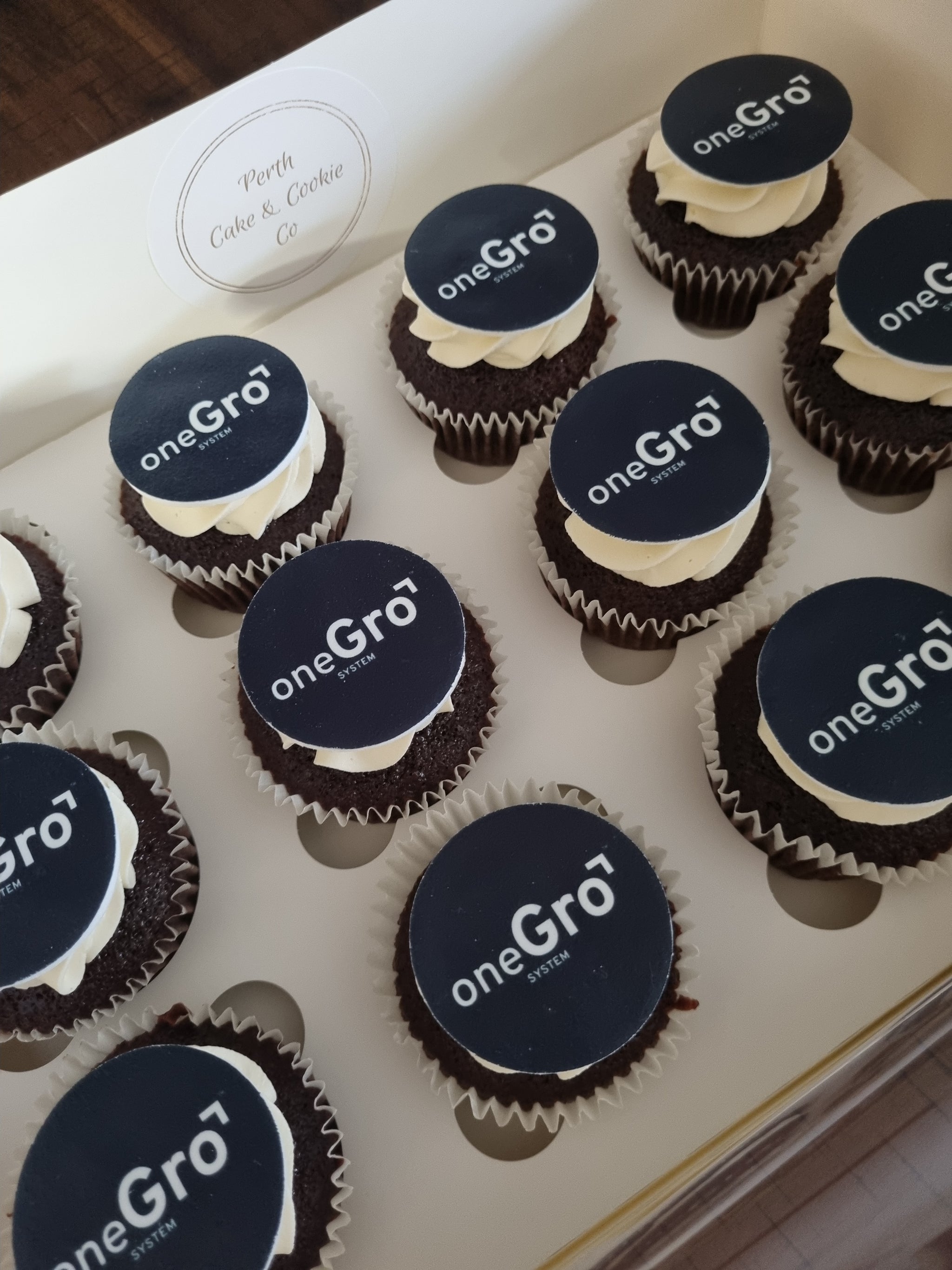Branded Cupcakes – Perth Cake & Cookie Co